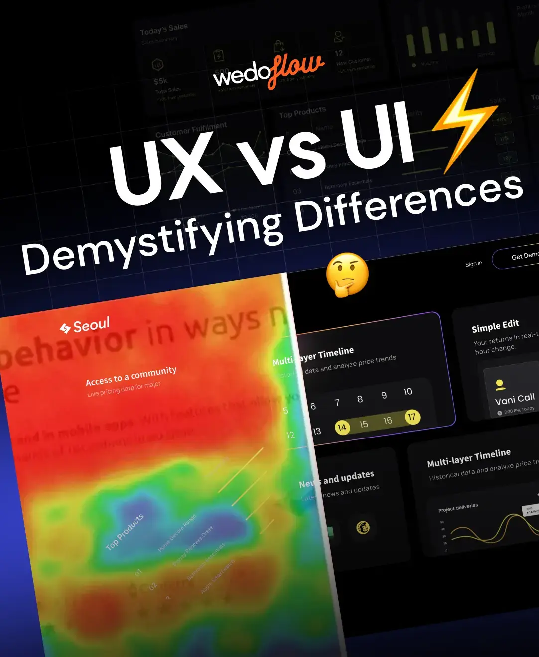 Demystify UX vs UI Design – [The Ultimate Guide] | Wedoflow